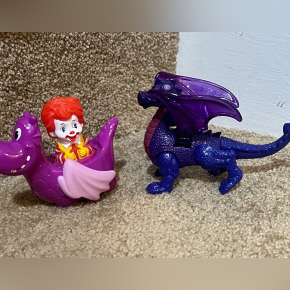 McDonald's | Toys | 2 Disney Animal Kingdom 998 Mcdonalds Purple Dragon ...